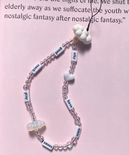 【セール】Cloud word Strap（スマホグッズ）｜Y2K SYNAPSE FACTORY（ワイツーケー シナプスファクトリー）の ...