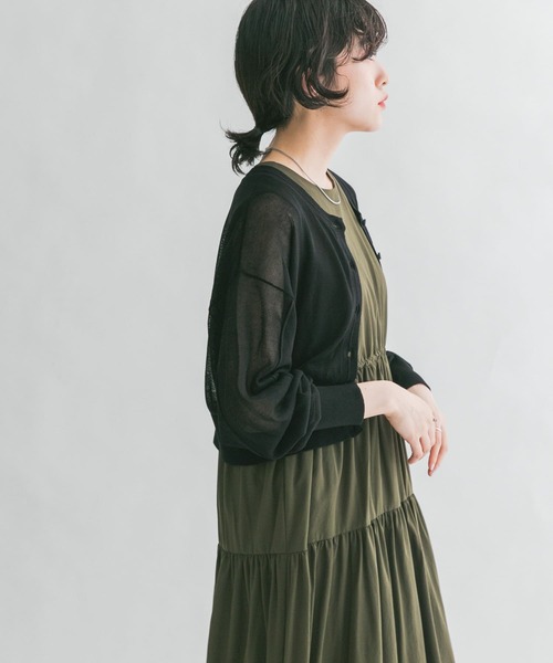 KBF（ケイビーエフ）の「2WAYシアーニットカーディガン（カーディガン/ボレロ）」 - WEAR