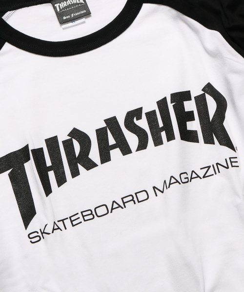 THRASHER（スラッシャー）の「THRASHER/スラッシャー MAG LOGO ラグラン 7分袖 ベースボールTシャツ（Tシャツ ...
