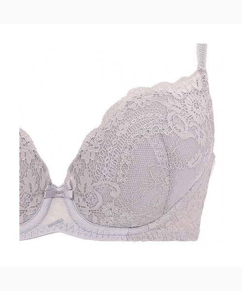 AMOSTYLE BY Triumph（アモスタイルバイトリンプ）の「3/4カップブラ 背中すっきりブラ＆ショーツセット トウィンクルフラワー【Eカップ】 AMST281 WHU + Mini ...