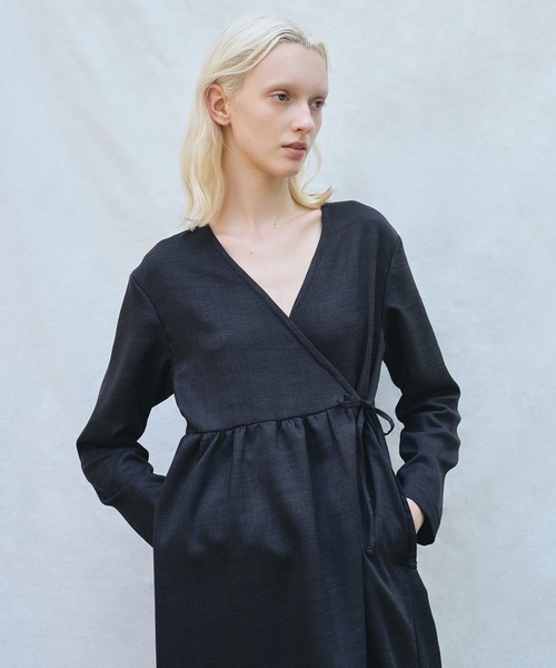 RYU（リュー）の「dry slub twill cache-coeur dress（ワンピース）」 - WEAR