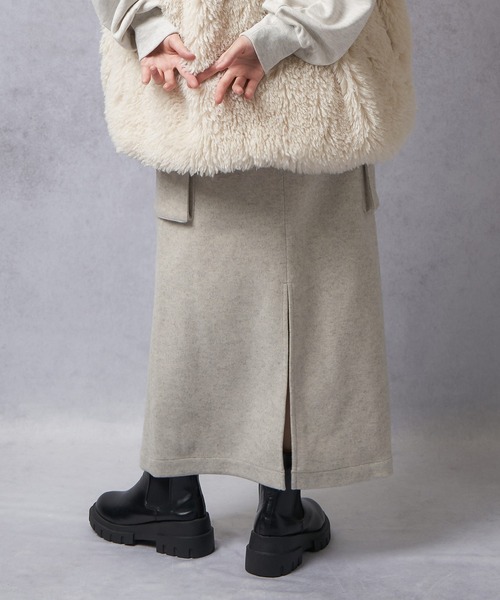 Lull（ルル）の「【Lull / ルル】起毛ニットソーカーゴスカート（スカート）」 - WEAR