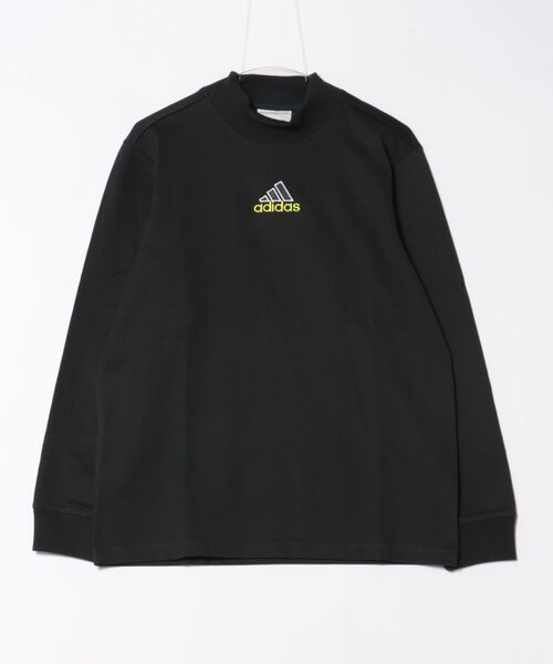 【セール】adidas アディダス M MOCK NECK LS(BOS) ロングスリーブ JD5401 BLACK（Tシャツ/カットソー ...