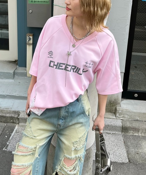 SPIRALGIRL（スパイラルガール）の「レースドッキングゲーミングTシャツ（Tシャツ/カットソー）」 - WEAR