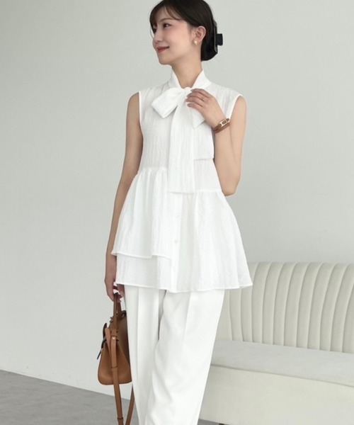 ボウタイランダムヘムチュニック（チュニック）｜HALUHIROINE（ハルヒロイン）のファッション通販 - ZOZOTOWN