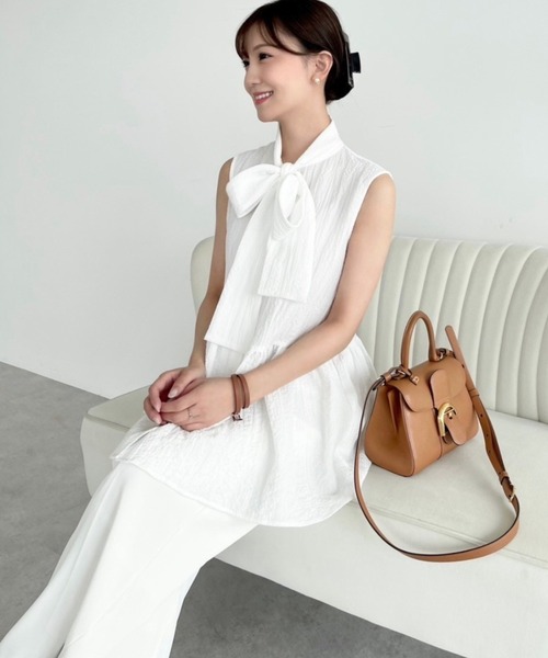 HALUHIROINE（ハルヒロイン）の「ボウタイランダムヘムチュニック（チュニック）」 - WEAR