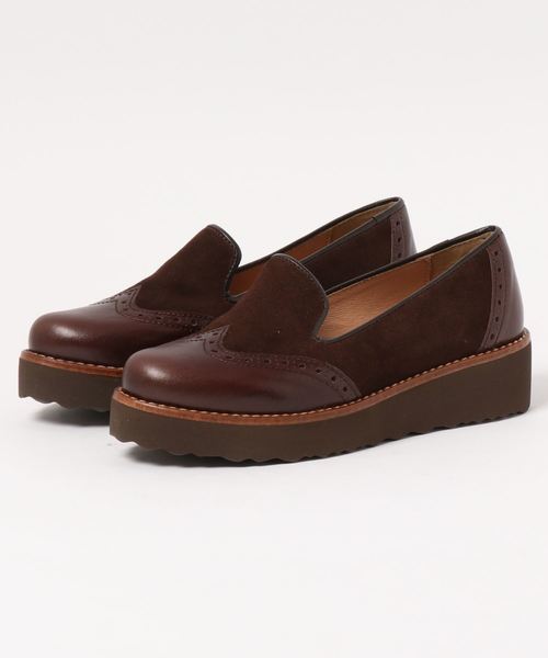 BONTRE（ボントレ）の「「BONTRE/ボントレ」厚底ベルベットスリッポン/86753-T（ドレスシューズ）」 - WEAR