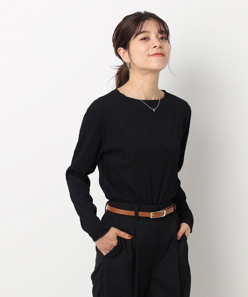 DRESKIP（ドレスキップ）の「【1枚でも重ね着でも】ウェーブメロートップス（Tシャツ/カットソー）」 - WEAR