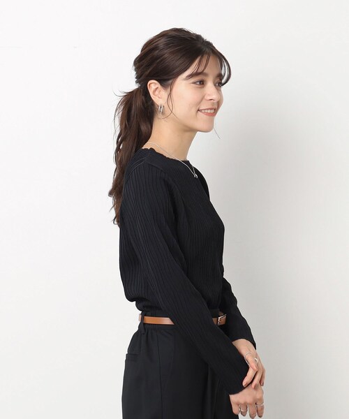 DRESKIP（ドレスキップ）の「【1枚でも重ね着でも】ウェーブメロートップス（Tシャツ/カットソー）」 - WEAR