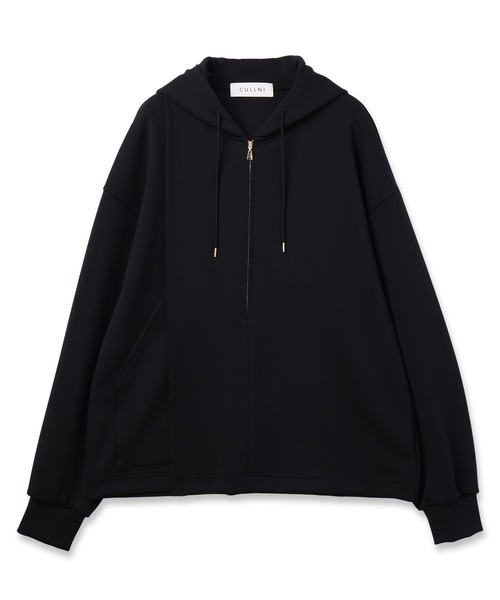 CULLNI（クルニ）の「24-SS-038 / Double Knit Asymmetrical Half Zip Hoodie（パーカー）」 - WEAR