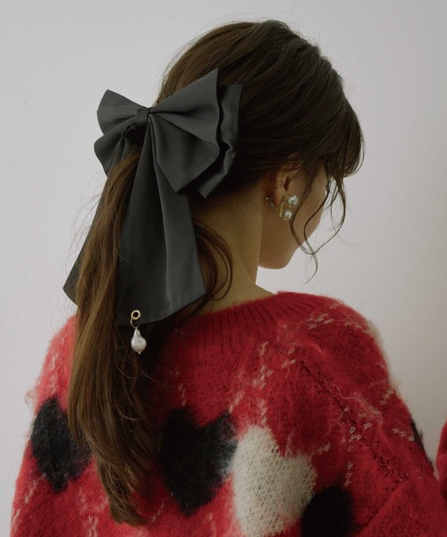 【セール】【HEIREN】クラシカルサテンリボンバレッタ（バレッタ/ヘアクリップ）｜HEIREN（ヘイレーン）のファッション通販 - ZOZOTOWN