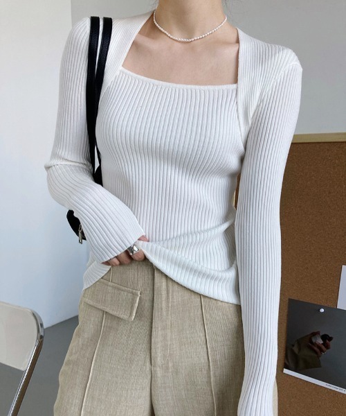 【セール】ボレロ風ニットトップス（ニット/セーター）｜ROOPTOKYO（ループトウキョウ）のファッション通販 - ZOZOTOWN