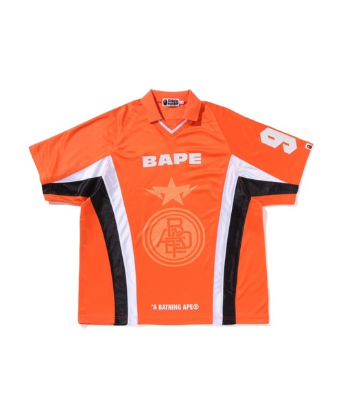 A BATHING APE（アベイシングエイプ）の「MULTI LOGO RELAXED FIT SOCCER JERSEY（Tシャツ ...