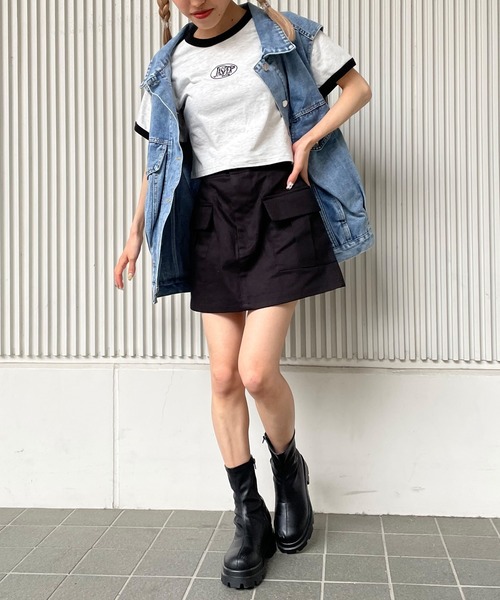 SPINNS（スピンズ）の「カーゴミニスカート（スカート）」 - WEAR