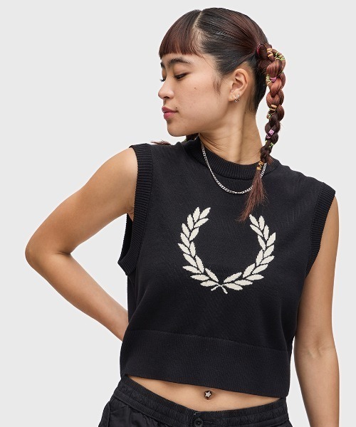 Laurel Wreath Knitted Tank（ベスト）｜FRED PERRY（フレッドペリー）のファッション通販 - ZOZOTOWN