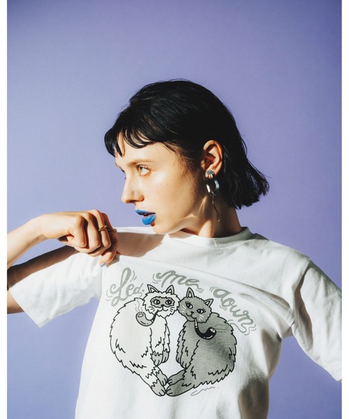 led.tokyo（レッドトウキョウ）の「【led.tokyo】led.tokyo × Chocomoo B&C CAT TEE（Tシャツ ...