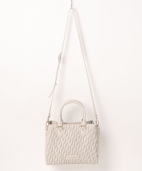 セール】ランダムプリーツ2WAYハンドバッグ（トートバッグ）｜LA