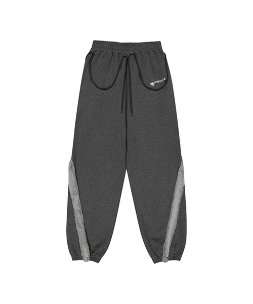 Side Fur Trim Sweatpants / Charcoal（スウェットパンツ）｜OJOS（オホス）のファッション通販 - ZOZOTOWN
