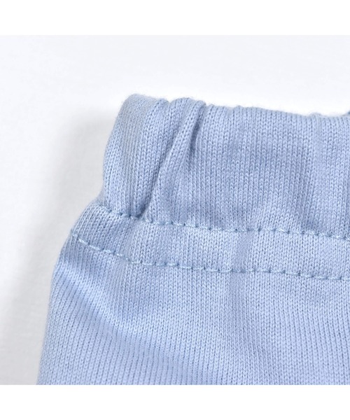 BeBe（ベベ）の「BeBe/ビーチロゴプリントTシャツ+パンツ2点セットベビー(80~90cm)（ロンパース）」 - WEAR