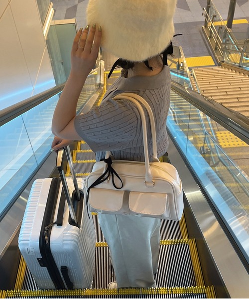 choupinet（シュピネ）の「ダブルポケット ボストンバッグ（ハンドバッグ）」 - WEAR