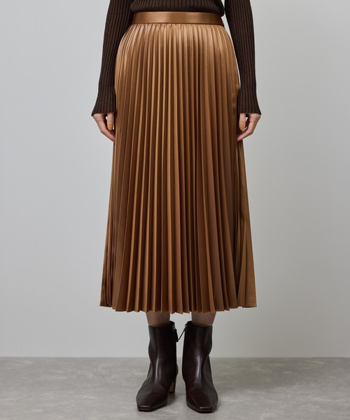 シャイニープリーツスカート/イージーケア（スカート）｜ROPE'（ロペ