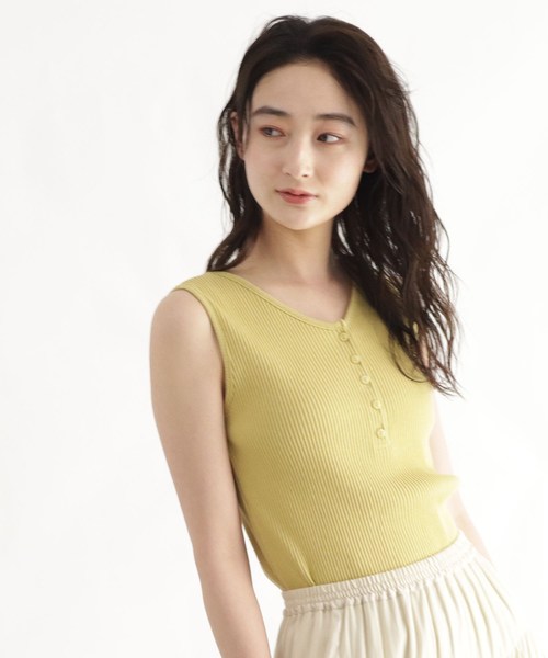 OZOC（オゾック）の「 [洗える]GIZA COTTON 2wayリブインナー（タンクトップ）」 - WEAR