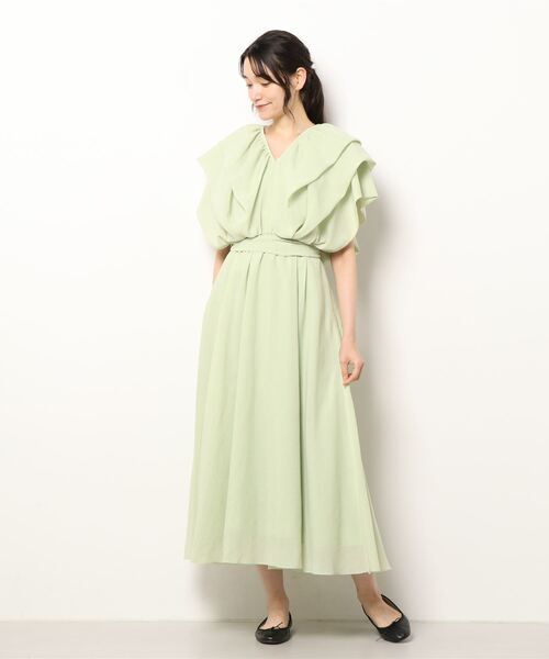 Masaco Teranishi（マサコテラニシ）の「Megumi Kanzaki×Masaco Teranishi Ranun (ラナン) ティアードフリルワンピース（ワンピース）」 - WEAR