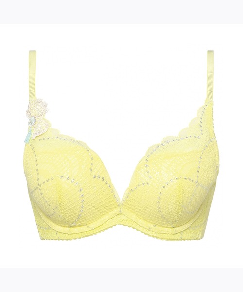 AMOSTYLE BY Triumph（アモスタイルバイトリンプ）の「夢みるブラ(R) DeepV マイフラワー【E,Fカップ】AMST1455 WHU JX（ブラジャー）」 - WEAR