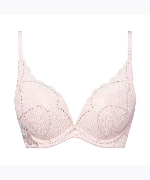 AMOSTYLE BY Triumph（アモスタイルバイトリンプ）の「夢みるブラ(R) DeepV マイフラワー【E,Fカップ】AMST1455 WHU JX（ブラジャー）」 - WEAR