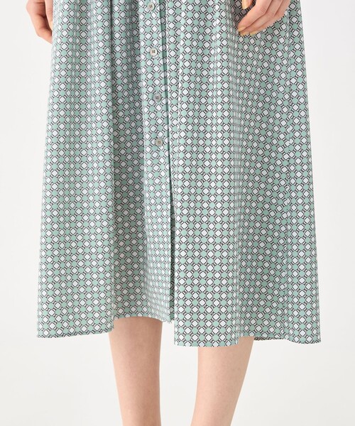 BALLSEY（ボールジィ）の「BBダイアゴナルプリント ウエストタックフレアワンピース（ワンピース）」 - WEAR
