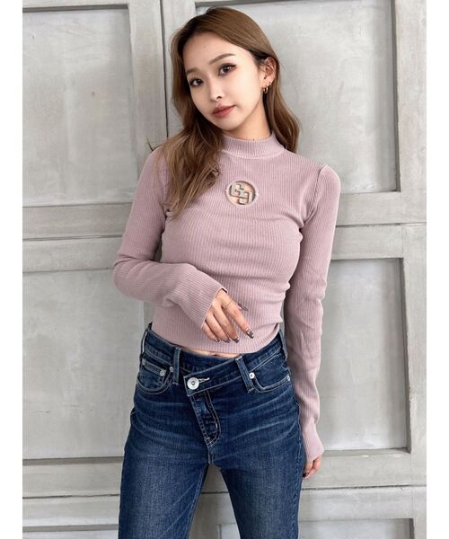 GYDA（ジェイダ）の「GG MOLDリブニット トップス（ニット/セーター）」 - WEAR