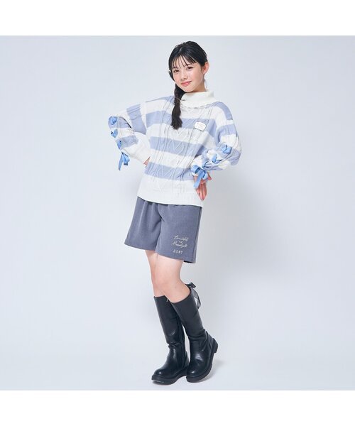 ALGY（アルジー）の「10th復刻 レースアップオフタートルニット（ニット/セーター）」 - WEAR