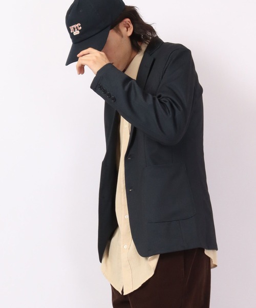 ROOT THREE（ルートスリー）の「ROOT THREE ストレッチ MVS ニット テーラードジャケット（テーラードジャケット）」 - WEAR