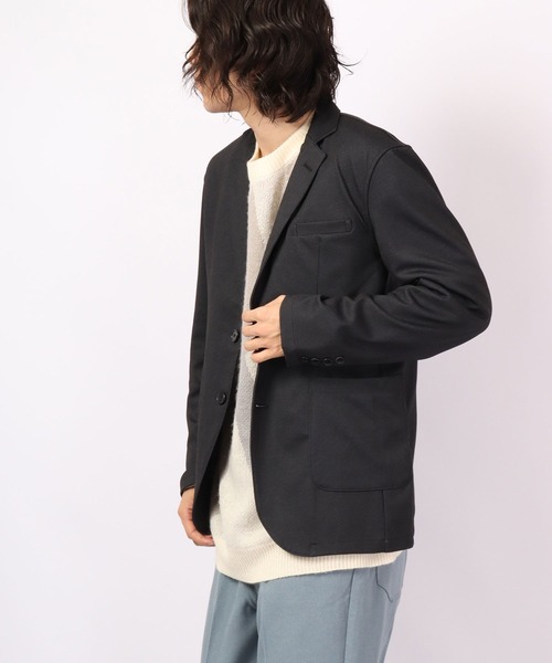 ROOT THREE（ルートスリー）の「ROOT THREE ストレッチ MVS ニット テーラードジャケット（テーラードジャケット）」 - WEAR