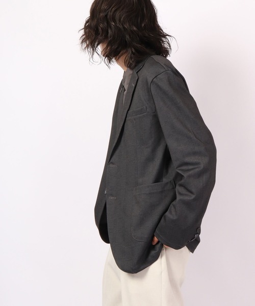 ROOT THREE（ルートスリー）の「ROOT THREE ストレッチ MVS ニット テーラードジャケット（テーラードジャケット）」 - WEAR