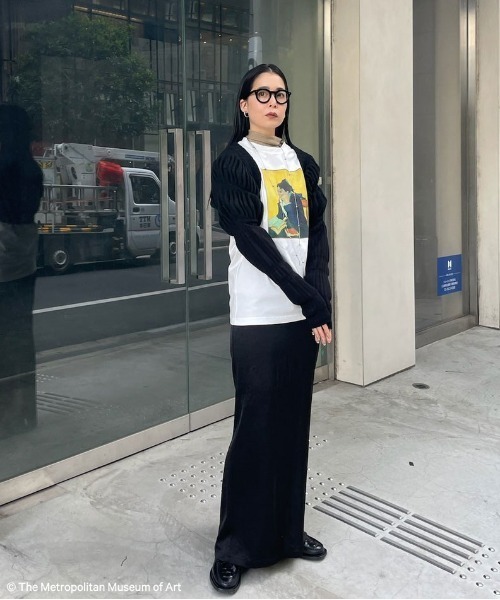 AMERI（アメリ）の「AMERI×THE MET L′ARLESIENNE LONG TEE（Tシャツ/カットソー）」 - WEAR