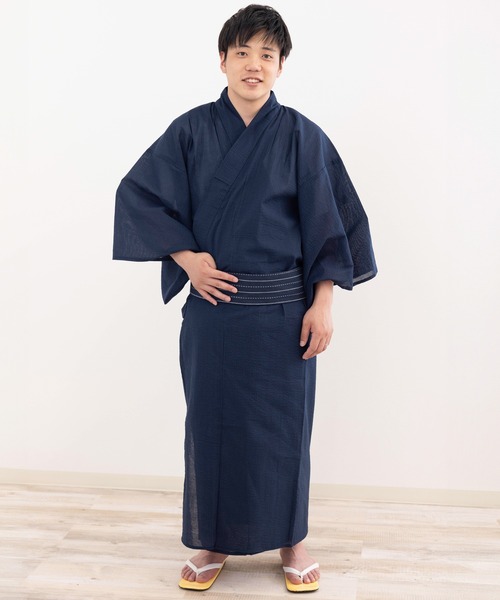 ETERNITY SELECT（エタニティ セレクト）の「メンズ浴衣 3点セット 『しじら織り』（浴衣）」 - WEAR