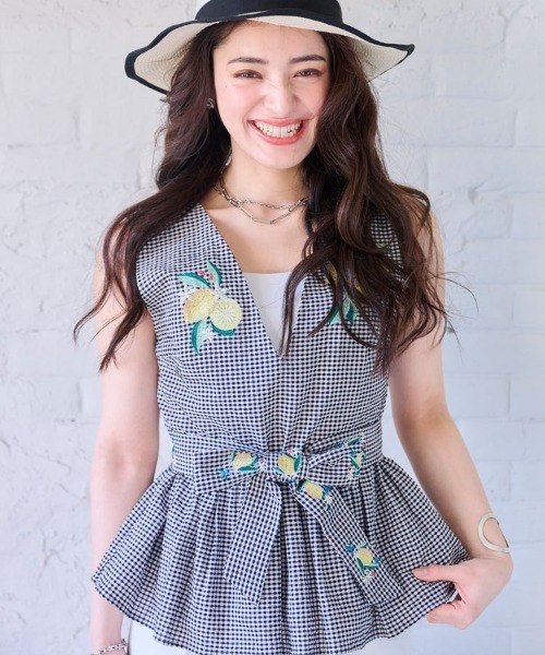 【Upcycle】レモンペプラムトップス（Tシャツ/カットソー）｜Chesty（チェスティー）のファッション通販 - ZOZOTOWN