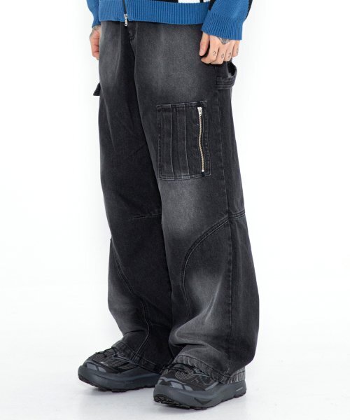 XP194 ベイムースユーティリティデニムパンツ (BLACK)（デニムパンツ）｜XTONZ（エクストーンズ）のファッション通販 - ZOZOTOWN