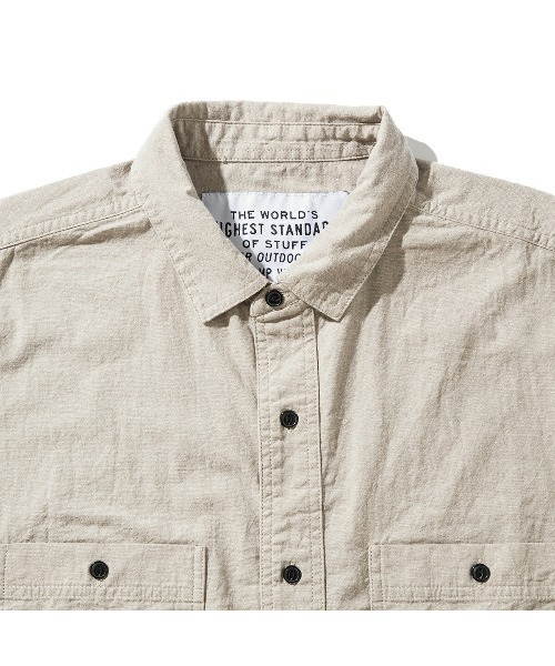 Kinetics（キネティクス）の「POLER EMB CHAMBRAY S/S RELAX FIT SHIRT (ポーラー イーエムビーシャンブレーエスエスリラックスフィットシャツ)（シャツ ...