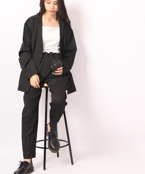 ROOT THREE（ルートスリー）の「ROOT THREE ストレッチ MVS ニット ノーカラージャケット（ノーカラージャケット）」 - WEAR