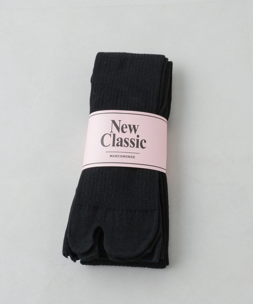 MARCOMONDE（マルコモンド）の「MARCOMONDE/wool wide ribbed tabi tights（タイツ/ストッキング ...