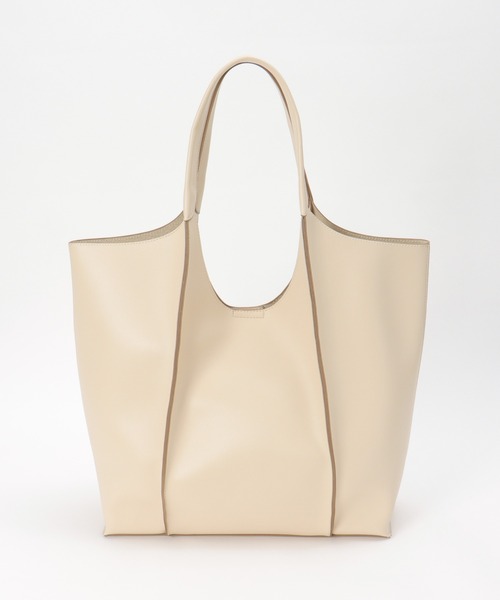 ikka（イッカ）の「PUハギビッグトートバッグ（トートバッグ）」 - WEAR
