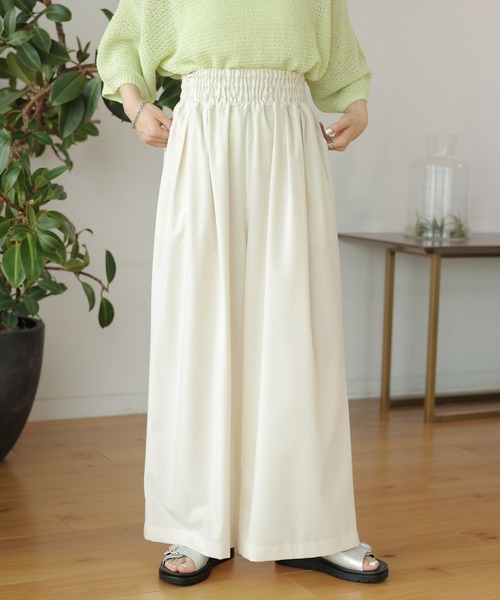 LEPSIM（レプシィム）の「スラックスギャザーワイドパンツ 122002（スラックス）」 - WEAR