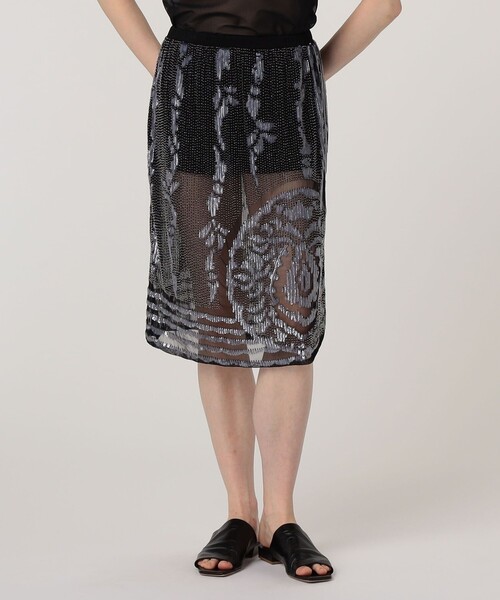 TOMORROWLAND （トゥモローランド）の「BODE スパンコールエンブロイダリー アシンメトリースカート（スカート）」 - WEAR