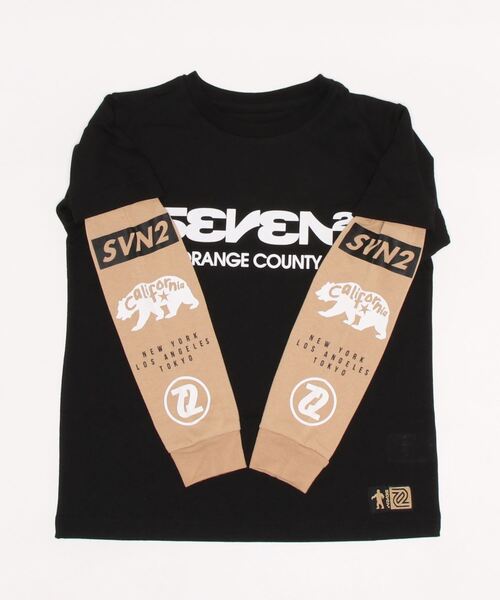 SEVEN2（セブンツー）の「【SEVEN2】キッズレイヤード風長袖Tシャツ（Tシャツ/カットソー）」 - WEAR