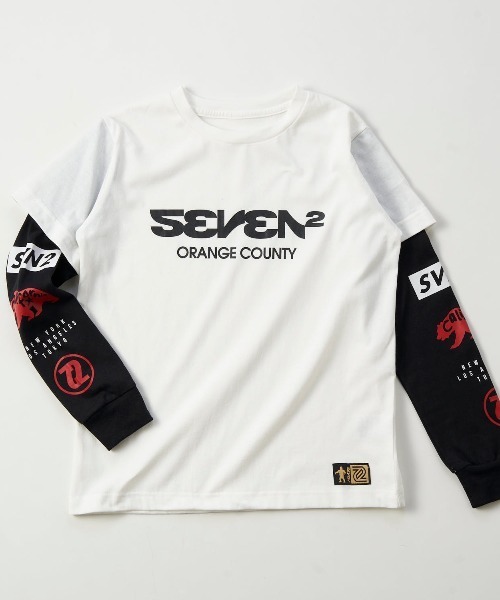 SEVEN2（セブンツー）の「【SEVEN2】キッズレイヤード風長袖Tシャツ（Tシャツ/カットソー）」 - WEAR