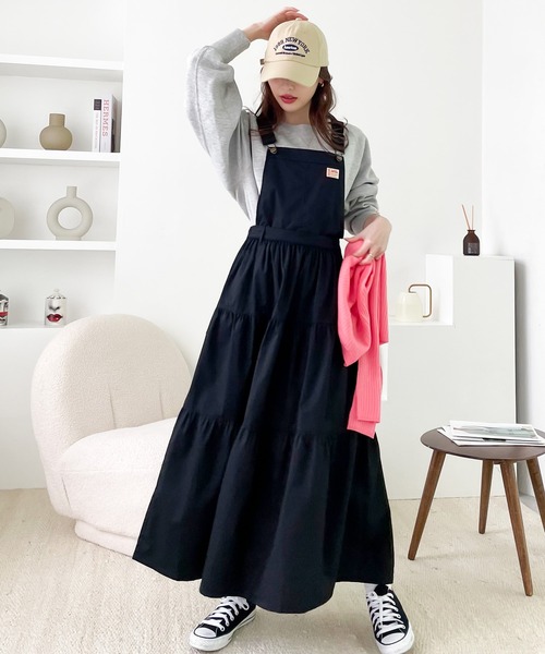 Java（ジャバ）の「《JaVa ジャバコラボ》着映え力抜群。2wayティアードサロペットワンピース（スカート部取り外し可）（ジャンパースカート）」 - WEAR