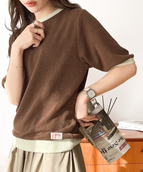 Java（ジャバ）の「《JaVaジャバ コラボ》夏のマストアイテム。レトロ配色リンガーTee（Tシャツ/カットソー）」 - WEAR