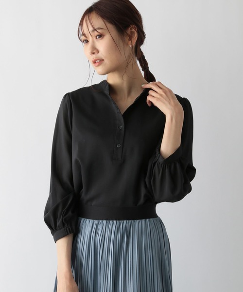 GLOBAL WORK（グローバルワーク）の「2WAYスタンドブラウス7分袖/MATINEE LINE/187219（シャツ/ブラウス）」 - WEAR